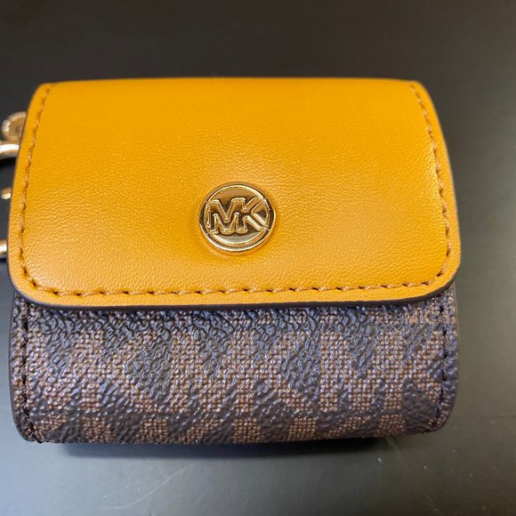 Michael Kors | Accessories | Michael Kors Airpod Clip Case Mk Brown ...